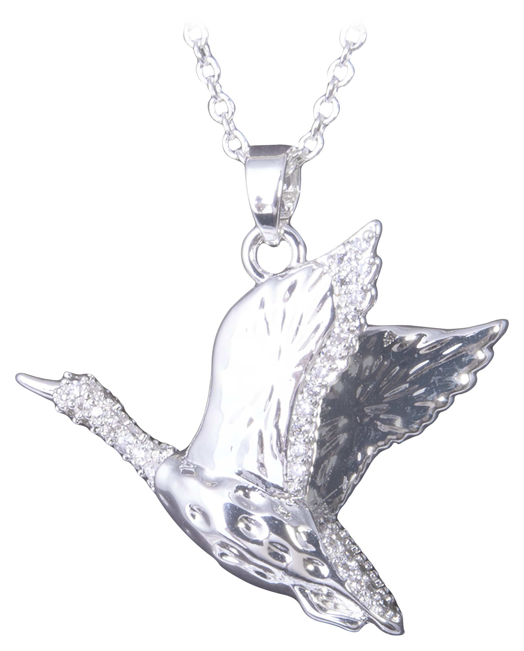 Amanda Blu Flying Duck Silver and Cubic Zirconia Necklace | Cabela's